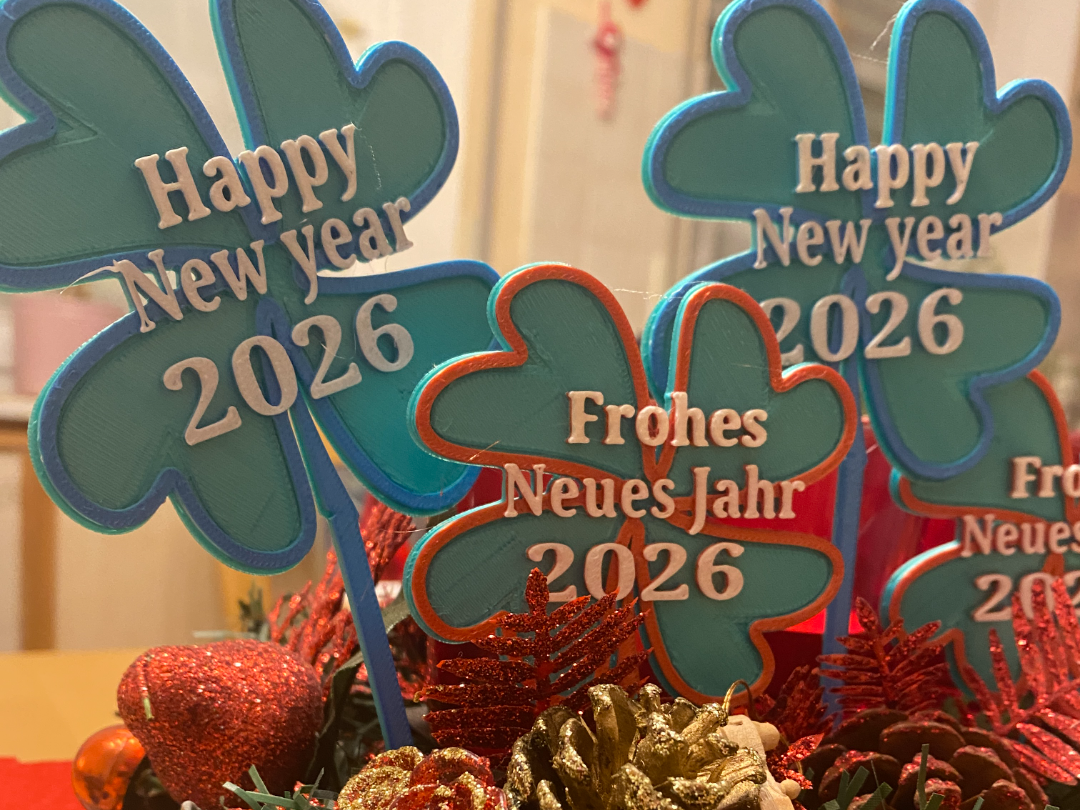 新年快乐 Happy new year 2026 插卡 来自 eric.willms MakerWorld：免费下载 3D 模型