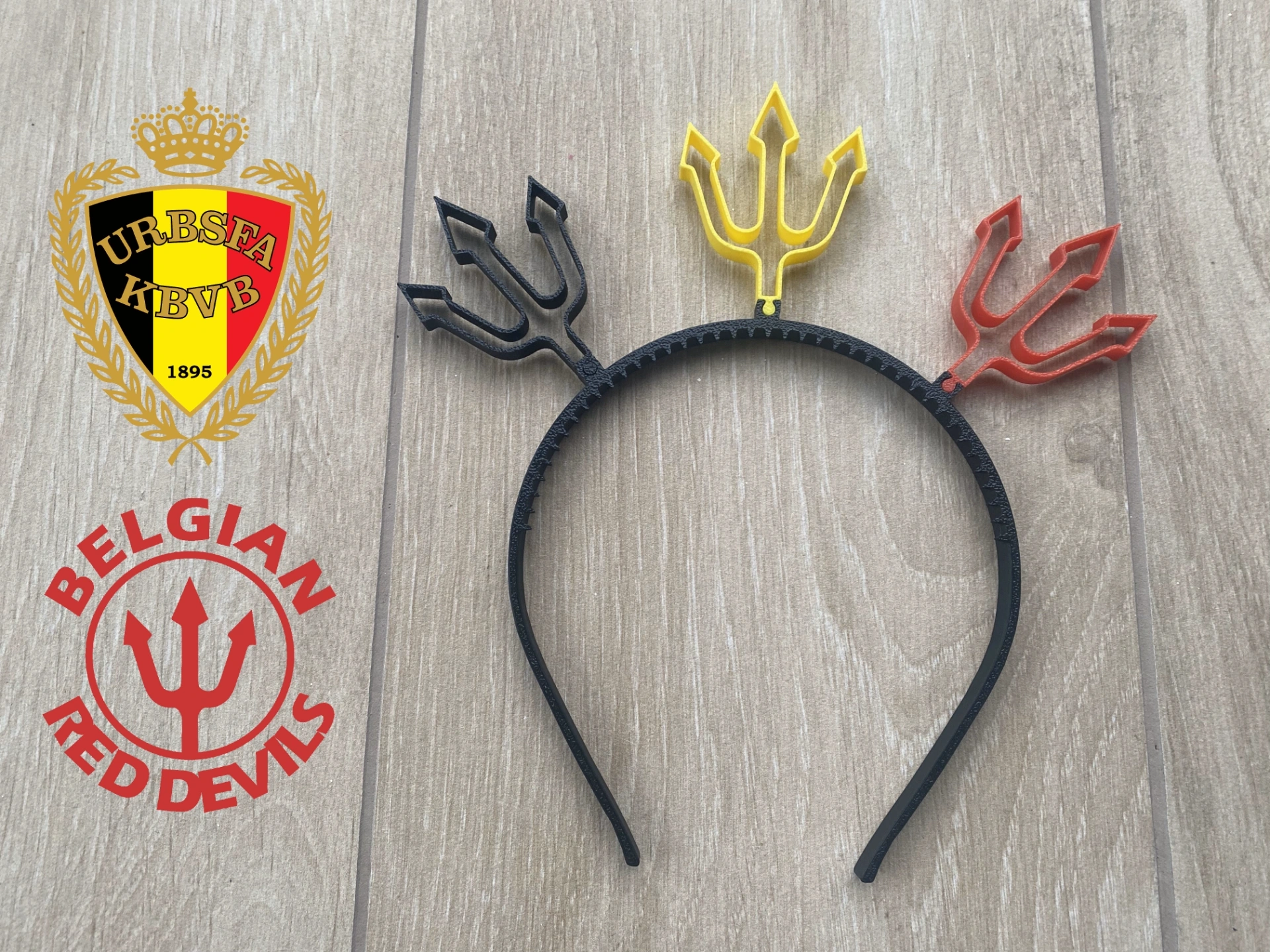 Belgian Red Devils Fan headband 来自 phil.cornet - MakerWorld