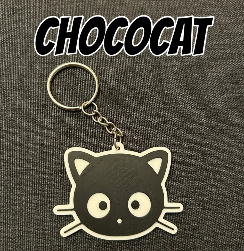 Chococat Hello Kitty Sanrio Keychain 来自 Super3D - MakerWorld