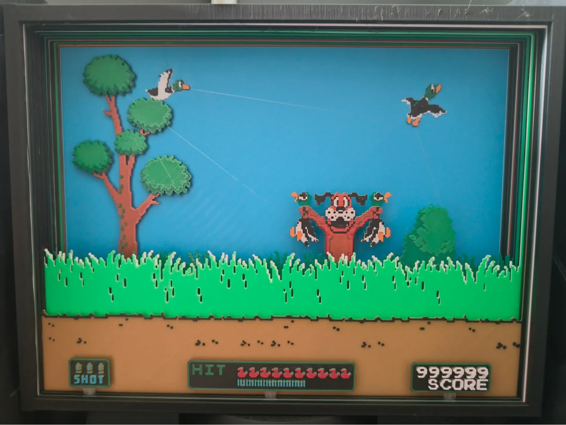 Duck Hunt Shadowbox 来自 Placeholder - MakerWorld