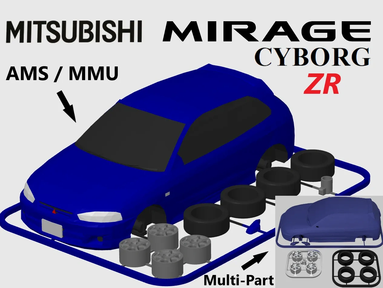 三菱 Mirage Cyborg ZR (Colt CJ0) 套卡 二次创作 - 来自 The Kit Card Guy - MakerWorld