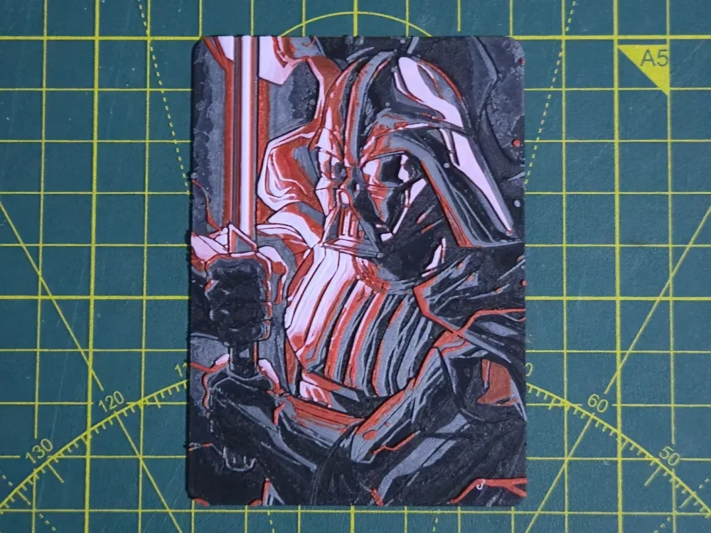 MTG Commander 套牌盒 达斯·维达 Hueforge 嵌件 - 免费 3D 打印模型 - MakerWorld