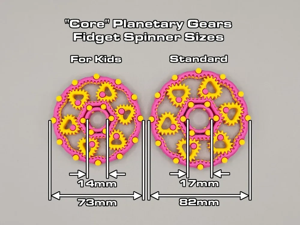 儿童核心款，几何行星齿轮旋转玩具 来自 G-Man Projects MakerWorld：免费下载 3D 模型