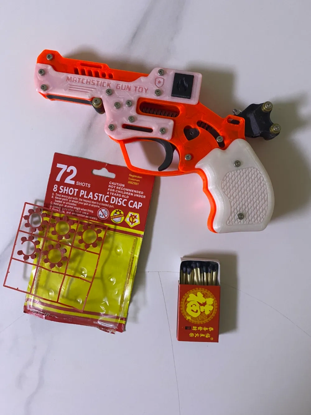 Matchstick Gun Toy V1.0（80后童年记忆砸炮火柴枪玩具） 来自 Lucky Dragon MakerWorld：免费下载 ...