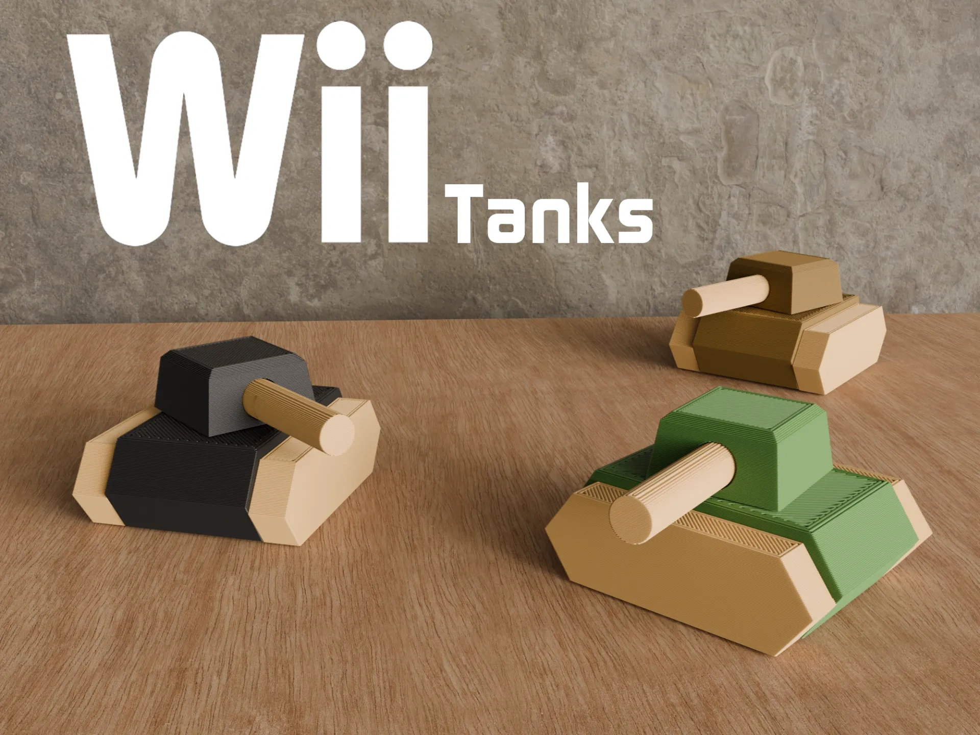 Wii Tanks - 敌军 // 玩具坦克 来自 Microplast1c - MakerWorld