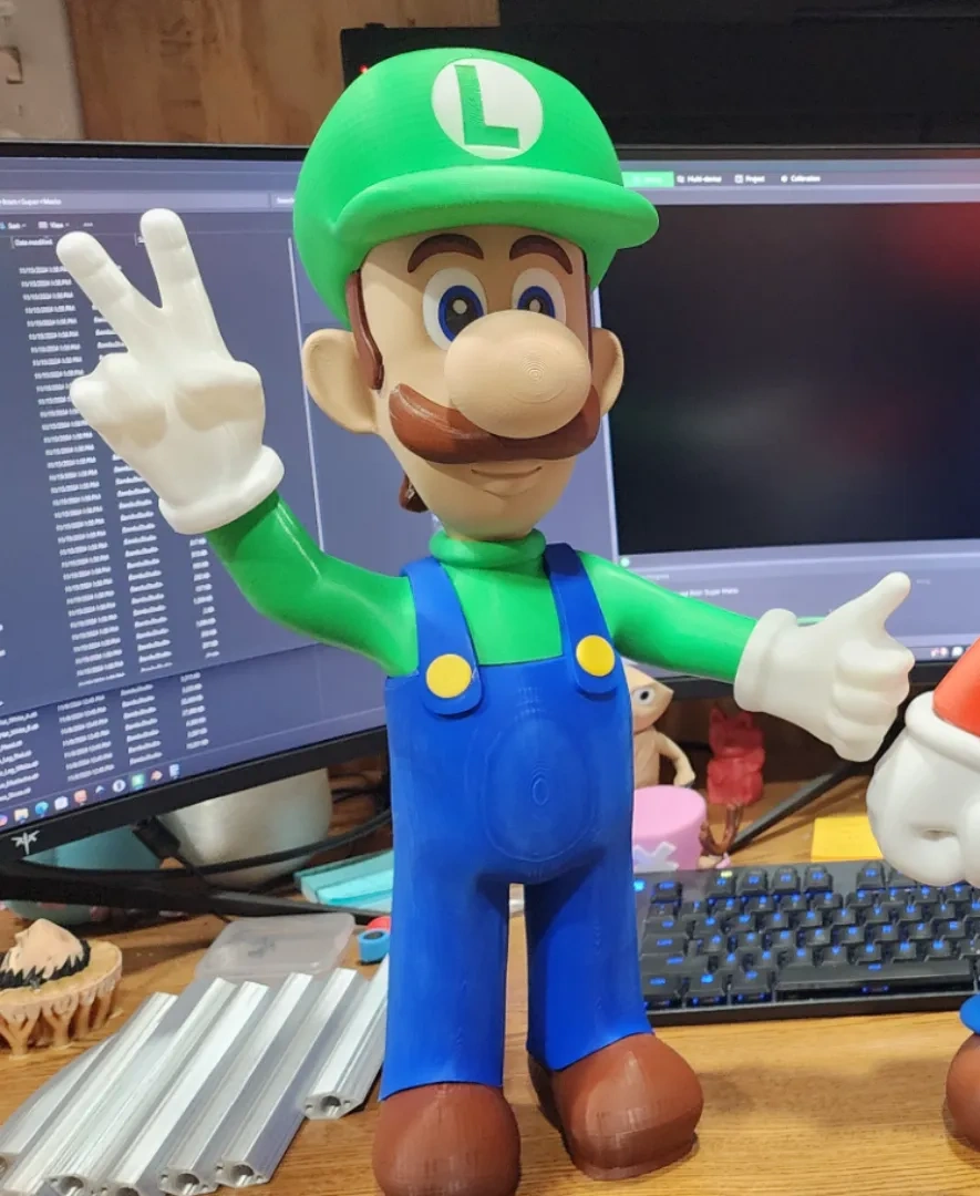 分段路易吉，高达483毫米 二次创作 - 来自 TCS ThreeD - MakerWorld