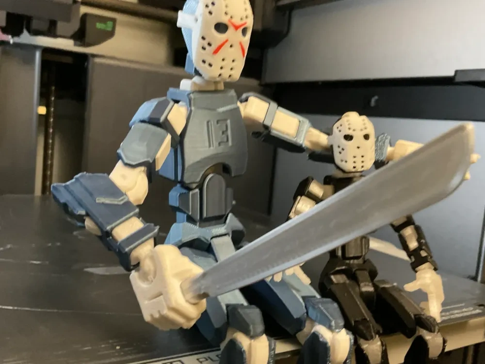 Jason 面具和砍刀配件，适用于 Dummy 13 - 免费 3D 打印模型 - MakerWorld