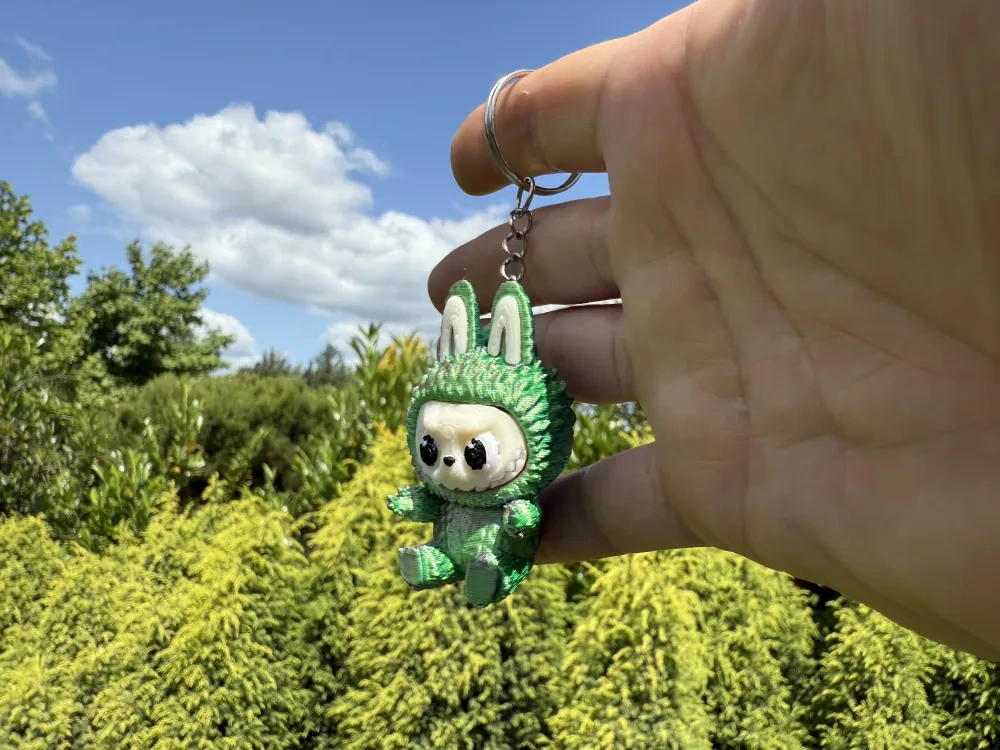 钥匙扣Labubu 3D打印模型 (5.5厘米) 来自 Rush MakerWorld：免费下载 3D 模型