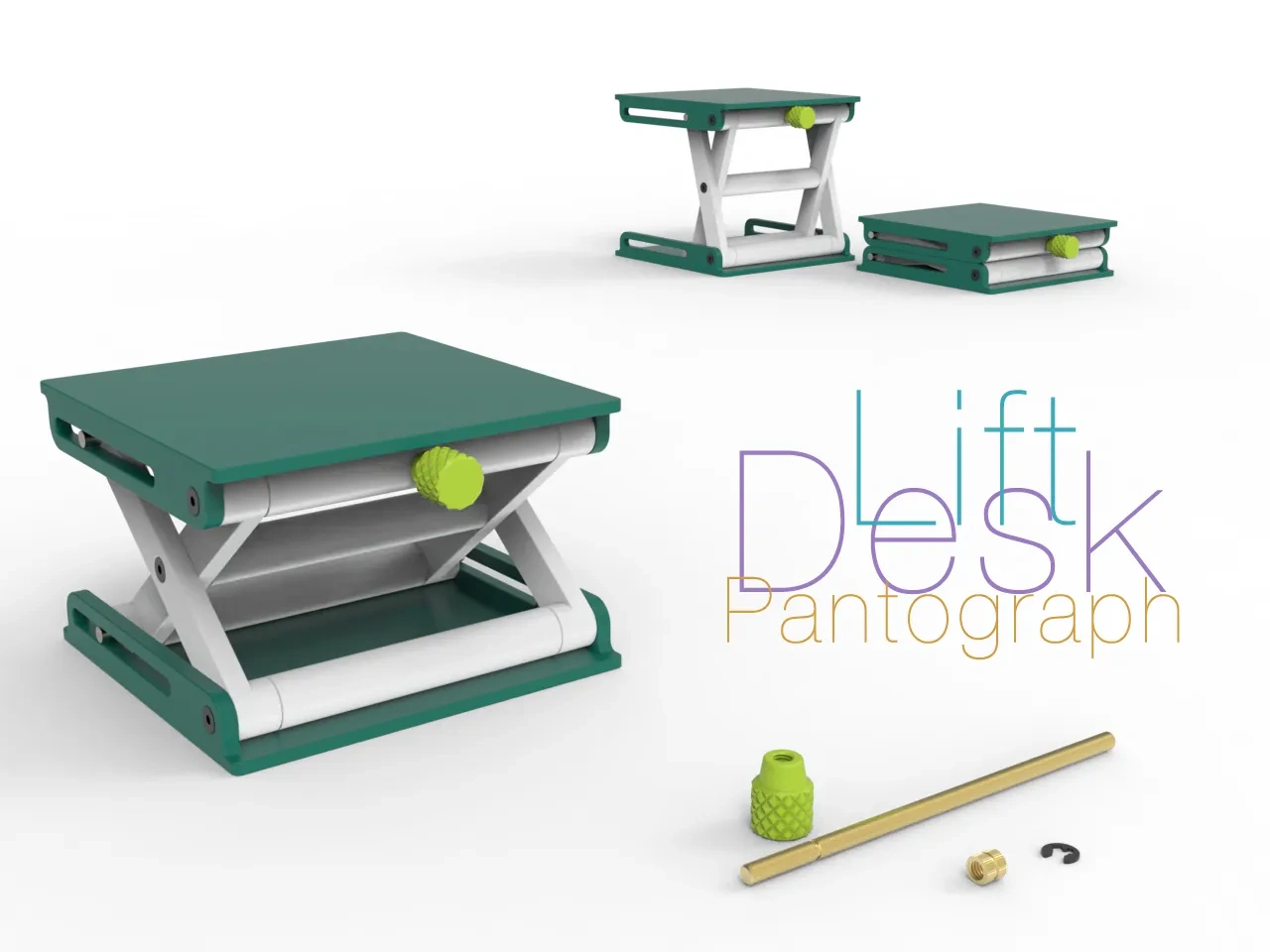 平行轴举升桌 来自 perinski - MakerWorld