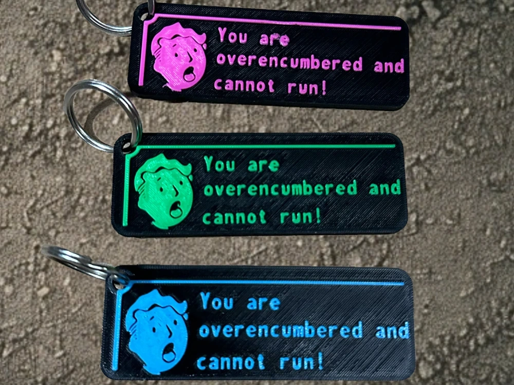 Fallout超重钥匙扣 | 袋牌 来自 Wildside_Concepts - MakerWorld