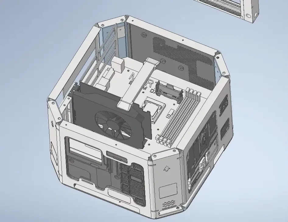 550A-matx机箱-诗莫仟羽 来自 诗莫仟羽 MakerWorld：免费下载 3D 模型