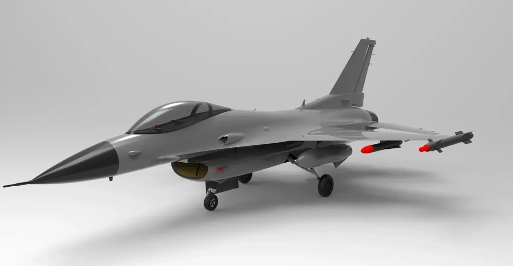 F 16-c：F-16C模型飞机 来自 Gcod3D MakerWorld：免费下载 3D 模型