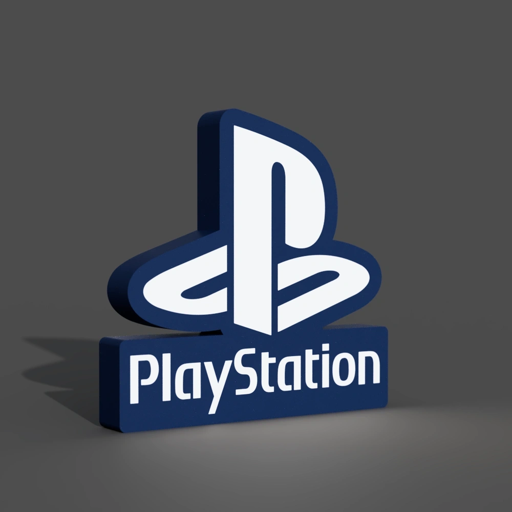 PlayStation标志灯箱LED灯 来自 braga3dprint - MakerWorld