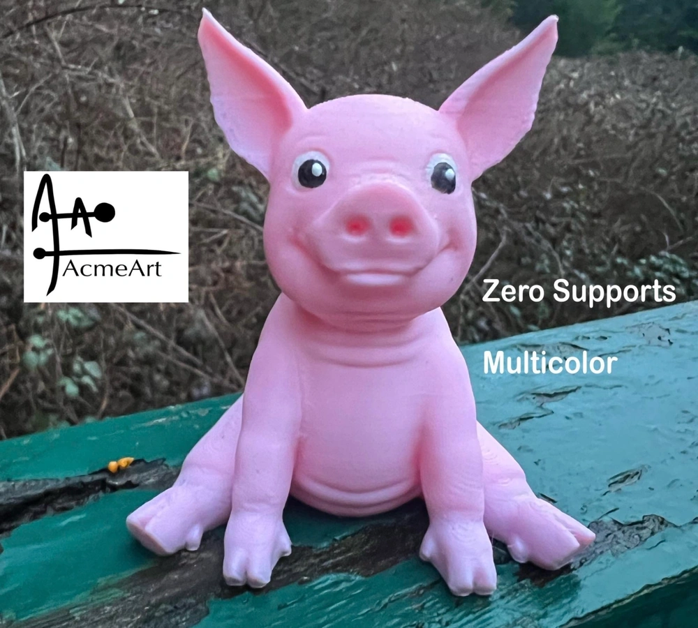 可爱的小小猪Lil' Oinker 来自 AcmeArt - MakerWorld