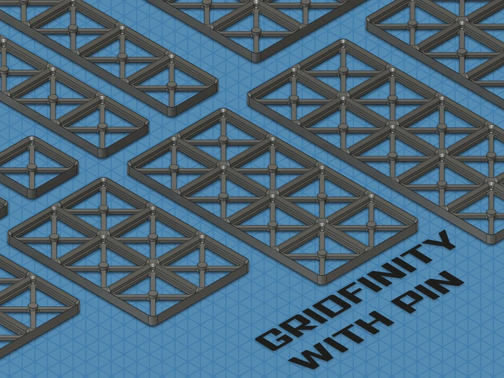 带销子的Gridfinity 来自 One Maker Show - MakerWorld