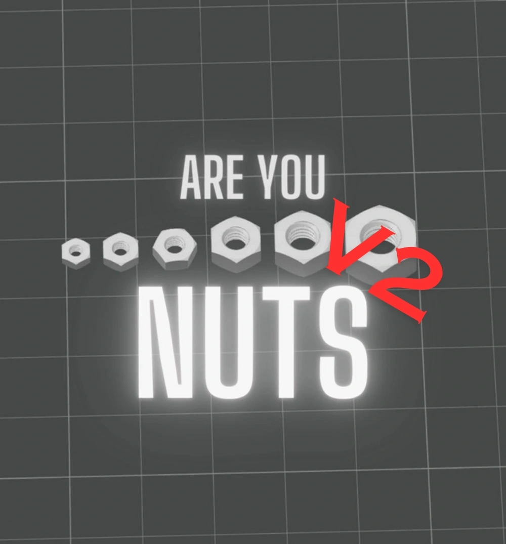 NUTS V2 (M2, 2.5, 3, 4, 5, 6) 来自 Leo.w8 - MakerWorld