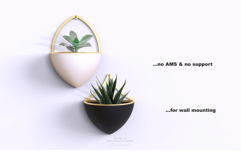 Kadla B2带壁挂花瓶 来自 kad lab - MakerWorld