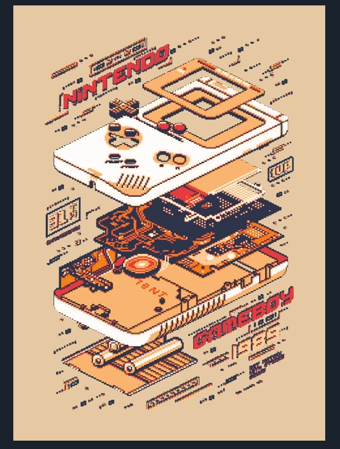 Gameboy Spec Hueforge：Gameboy特色Hueforge 来自 Y-Axis Creations - MakerWorld