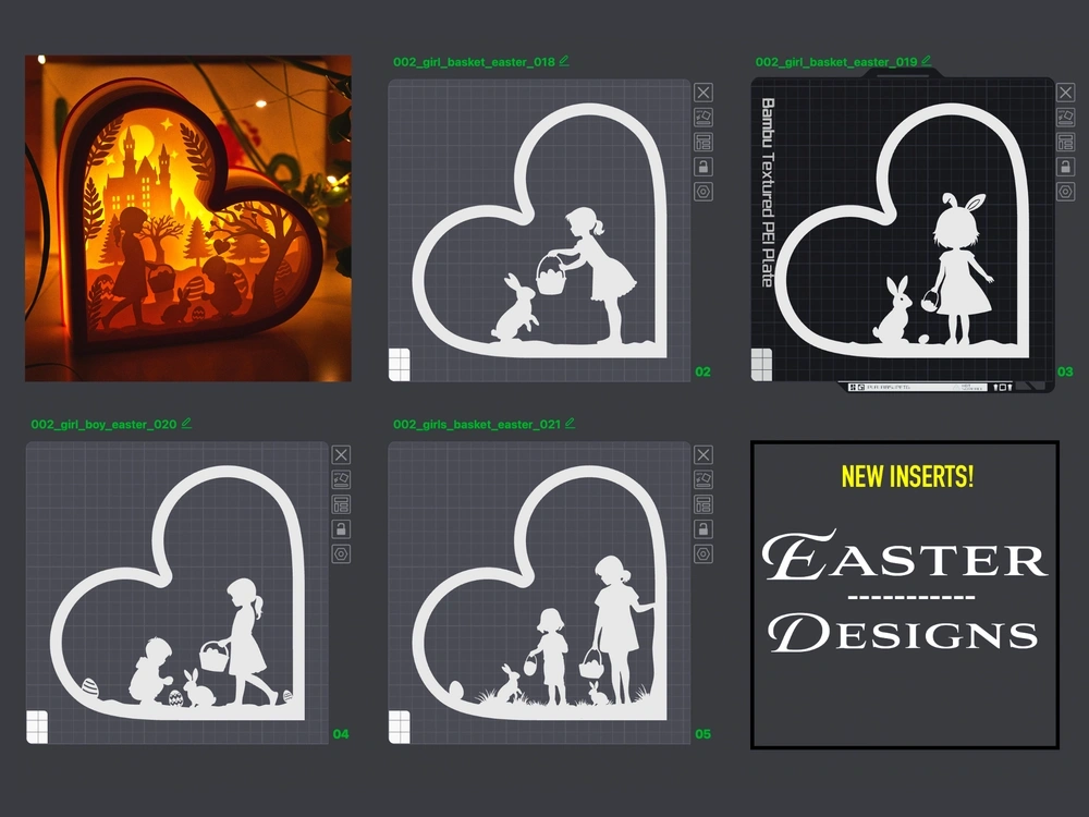 复活节设计插入式展示盒 来自 technerd - MakerWorld