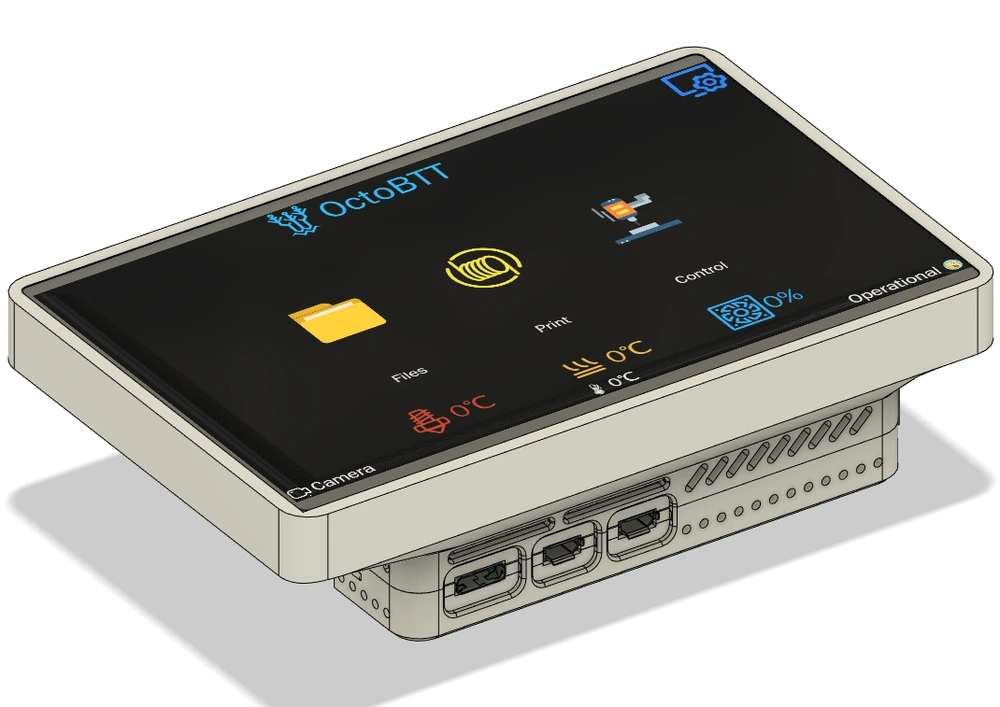 为Big Tree Tech TFT50设计的树莓派5可装卸通风外壳 来自 addohm - MakerWorld