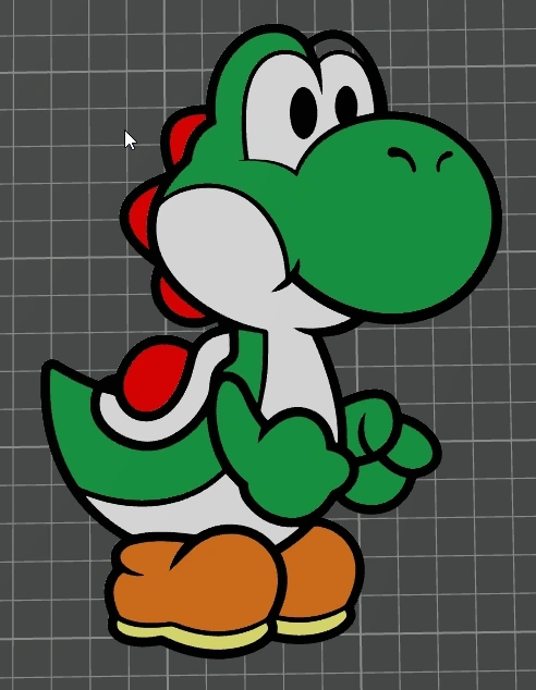 Yoshi - 超级马里奥角色 - AMS就绪 来自 Ben - MakerWorld