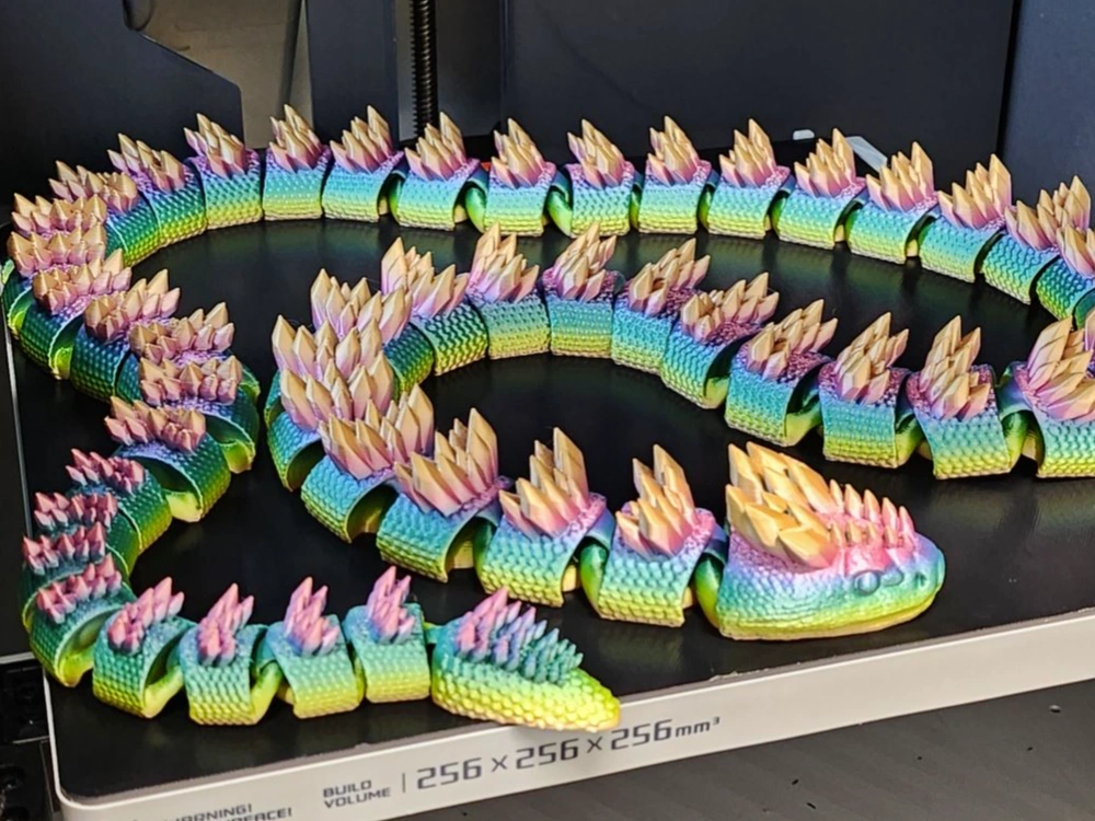 水晶关节蛇 114 cm 长 来自 uni3Dworld - MakerWorld