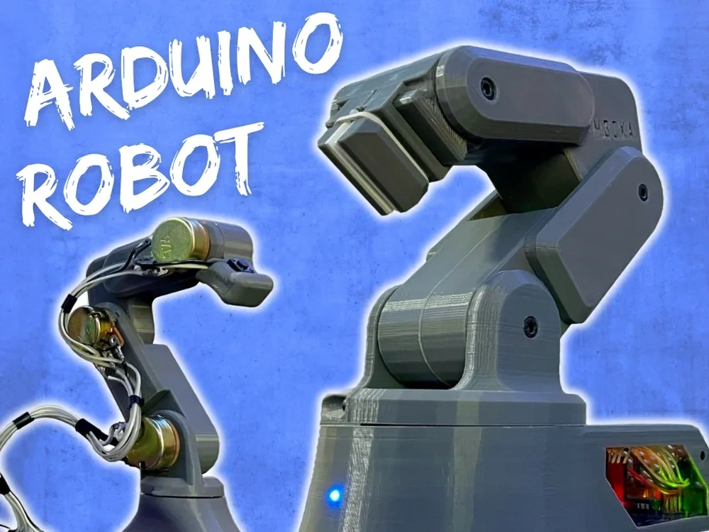 Compact Robot Arm Arduino 3d Printed 来自 Build Some Stuff Makerworld