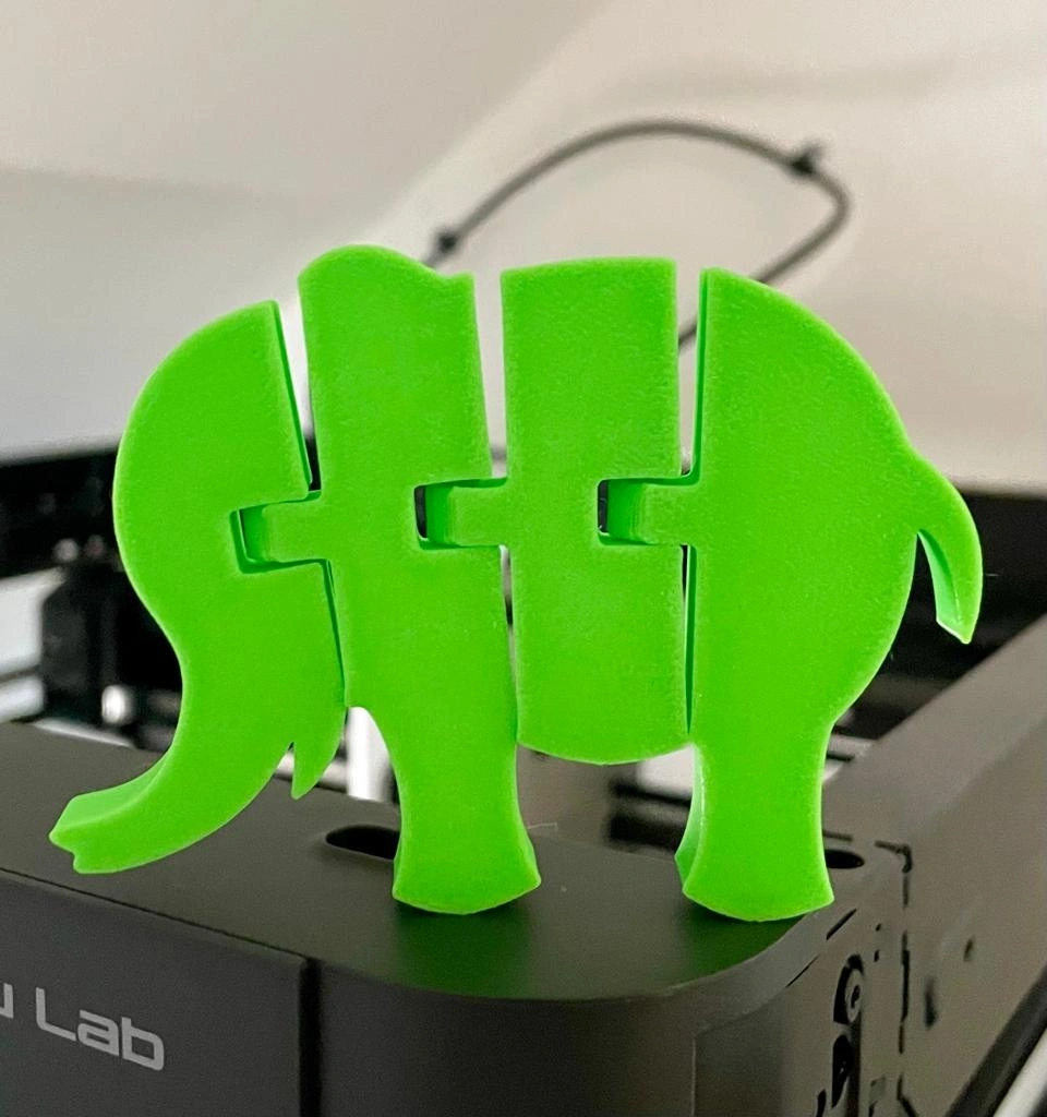 可动关节的大象 来自 miham_3dMakerWorld：免费下载 3D 模型