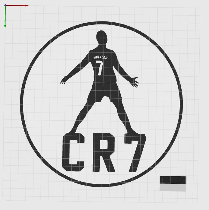 Cristiano Ronaldo CR7 LED灯箱 来自 PERSONAL3D MakerWorld：免费下载 3D 模型