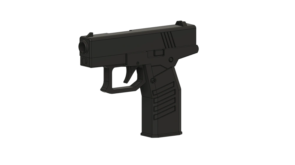 后战役高达X紧凑型N.U.N.E.手枪 来自 Velent - MakerWorld