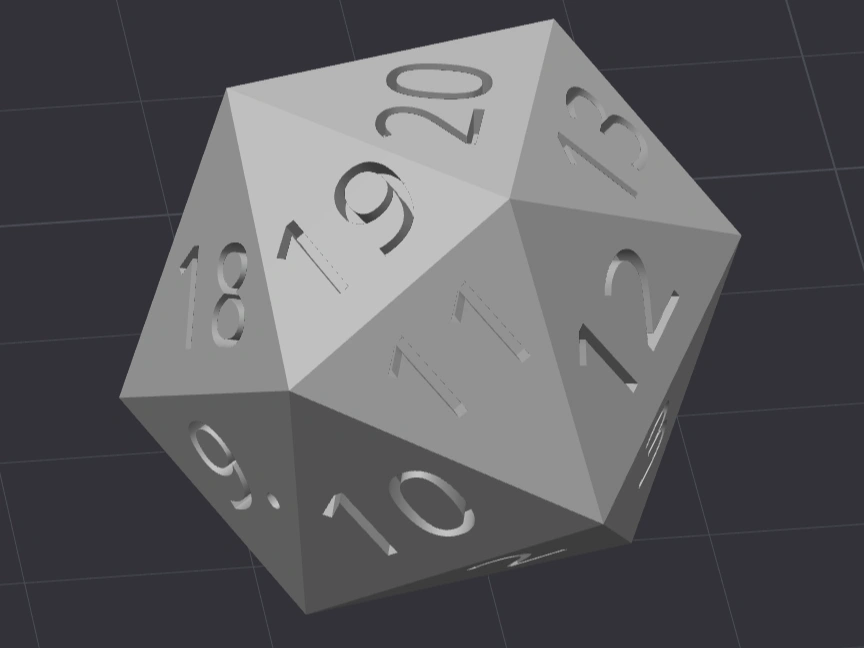 单色MTG旋转D20 来自 eoosting - MakerWorld