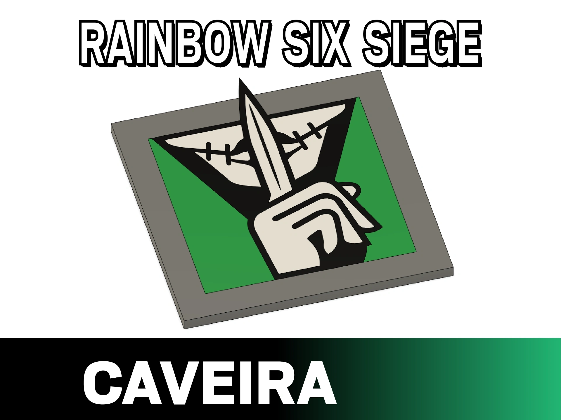 Caveira - R6 Logo 来自 Creativity Lab - MakerWorld