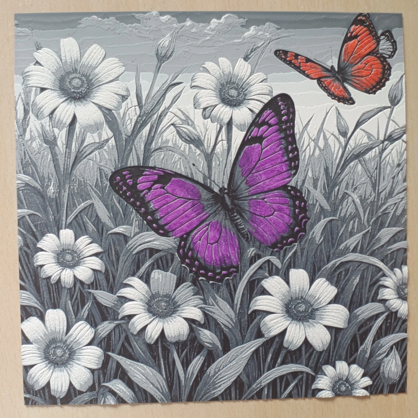 蝴蝶黛丝花Hueforge 来自 Satya V - MakerWorld