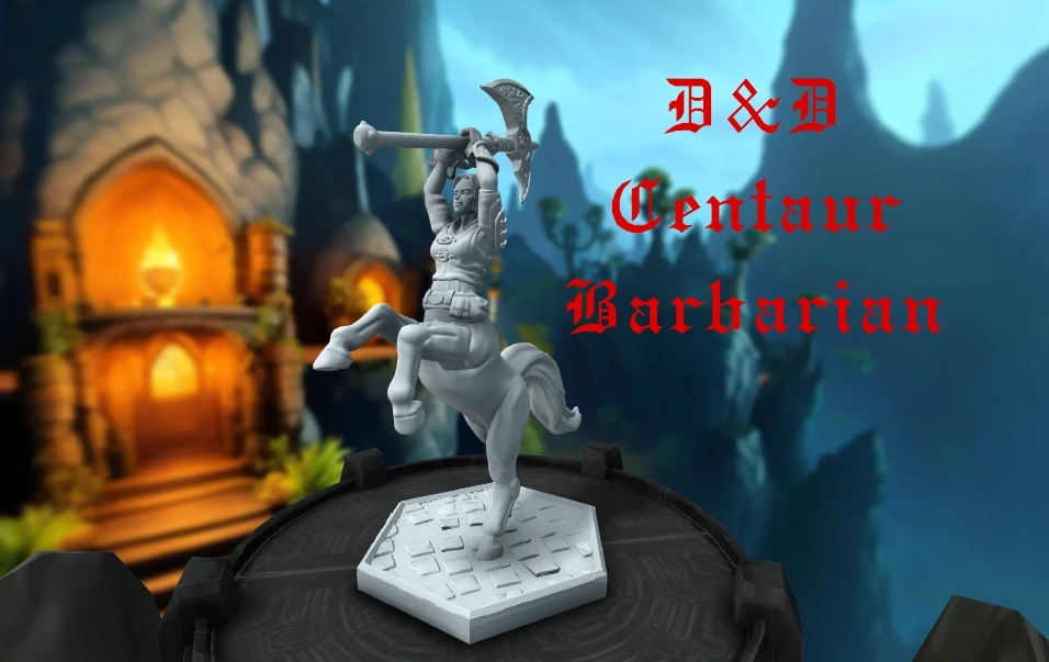 Dungeons and Dragons centaur barbarian miniature 来自 The_Lightntng_Duck ...