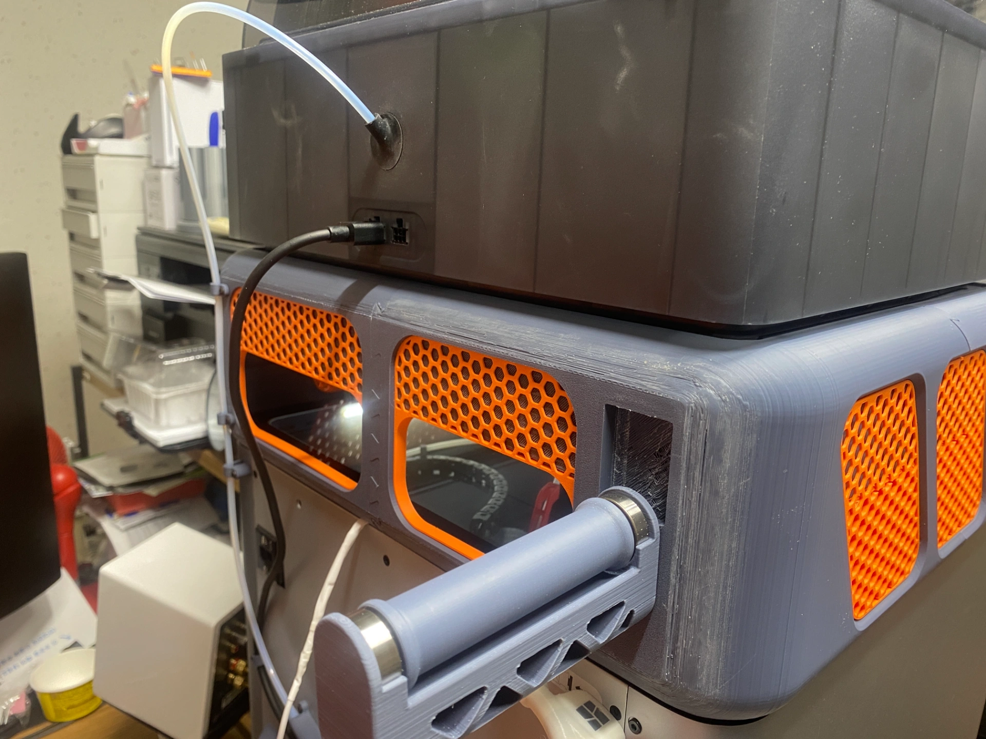 BLV - AMS Riser的耗材轴承料盘支架 二次创作 - 来自 GreenHaro - MakerWorld