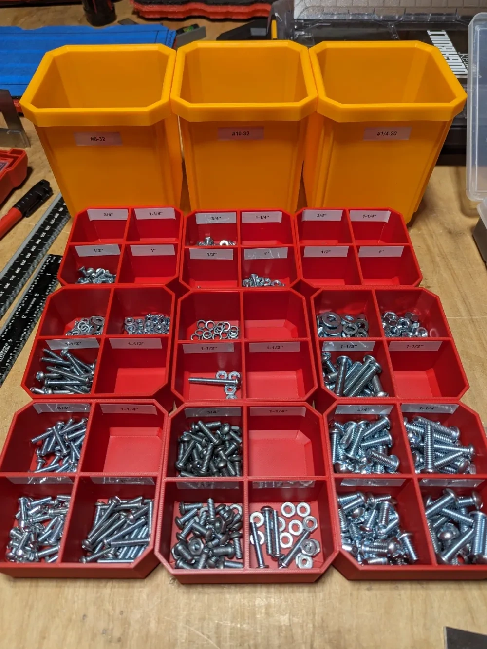 Toughbuilt Stacktech Large Parts Organizer 2 & 3 Tier Nesting Bins 二次创作 ...