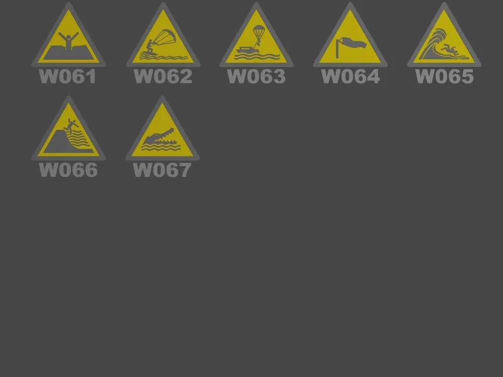 ISO 7010警示标志合集（完整）/ Warnzeichen Sammlung（完整）（W001 - W067） 二次创作 - 来自 maut3D MakerWorld：免费下载 3D 模型