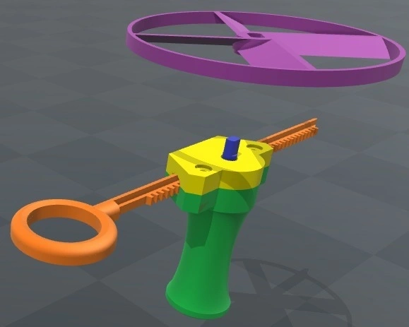 拉杆式竹蜻蜓 二次创作 - 来自 Toastify - MakerWorld