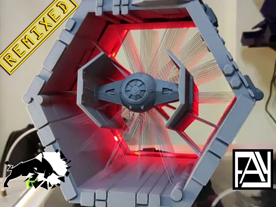 悬浮Tie Fighter V2 LED灯带 二次创作 - 来自 fay3dlab - MakerWorld
