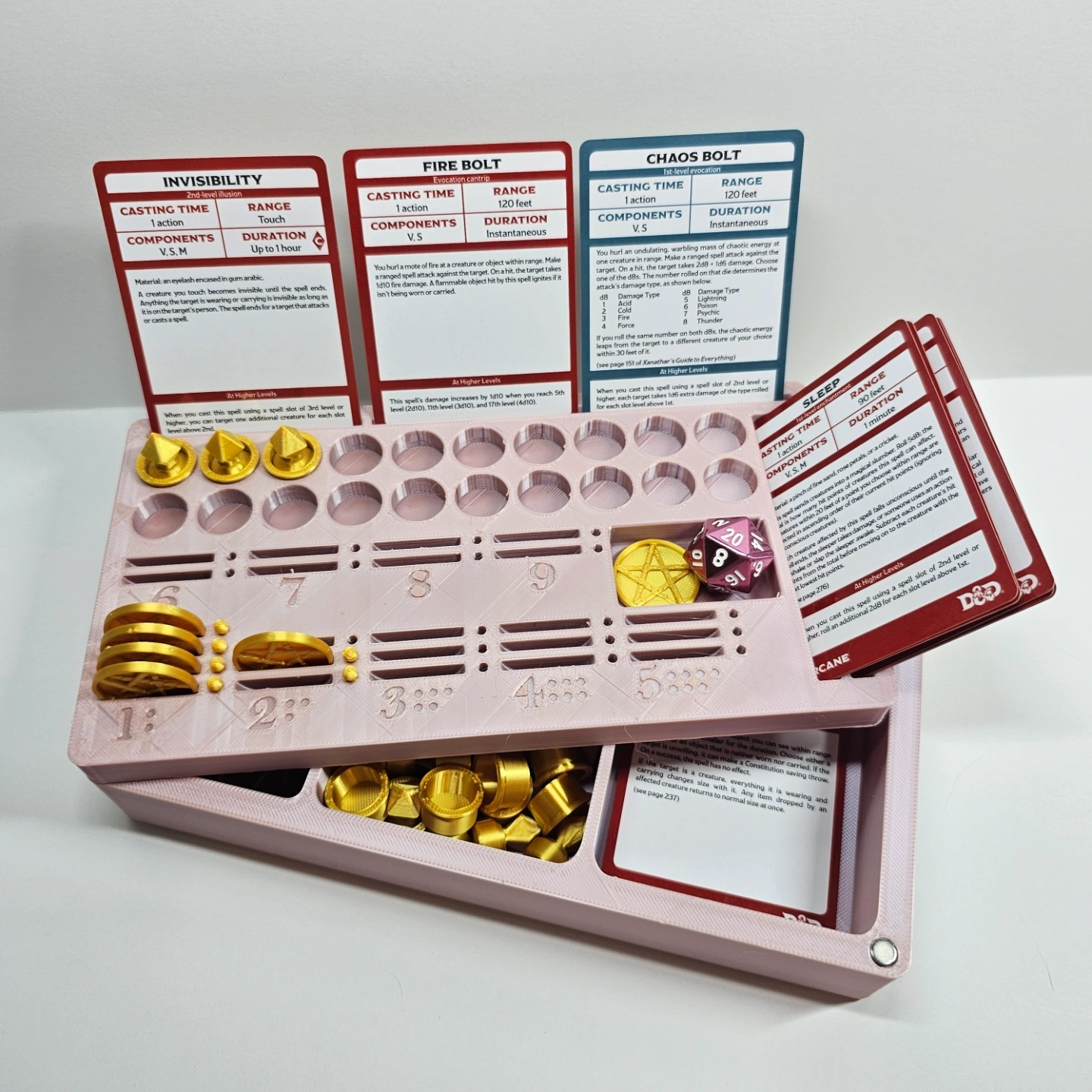 术士法术追踪器和存储盒 二次创作 - 来自 HRM_Studios - MakerWorld