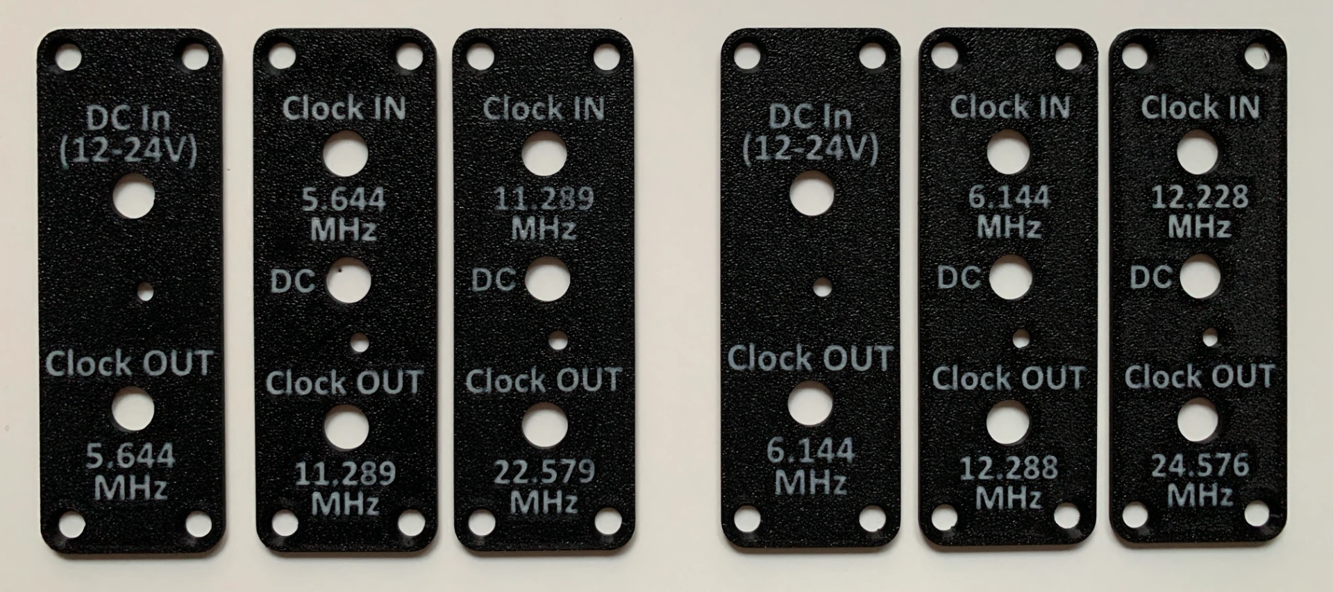 Andrea Mori的The Well-Tempered Master Clock和Clock Doubler的Hammond外壳前面板 ...