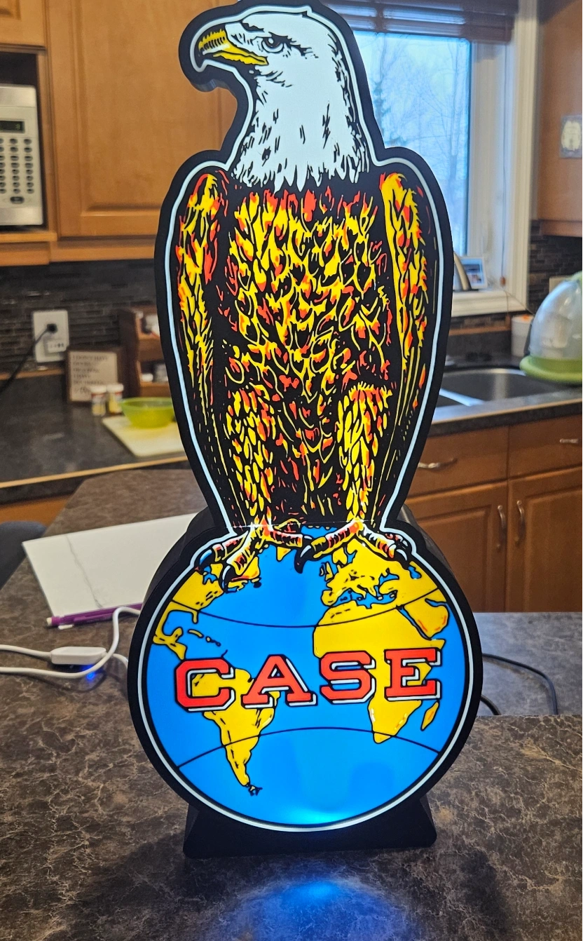 Case Eagle Old Abe灯箱 来自 Hergie Prints - MakerWorld