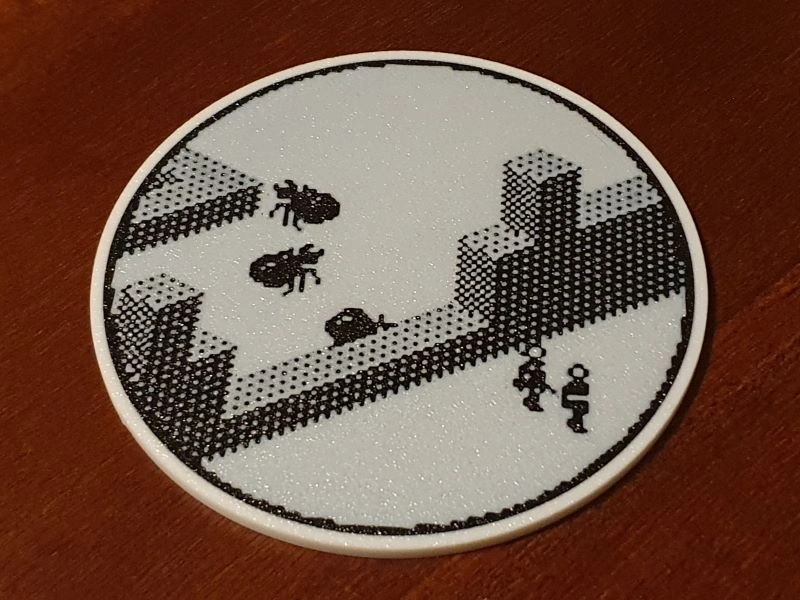 复古ZX Spectrum《Ant Attack》杯垫 来自 Mollbags - MakerWorld