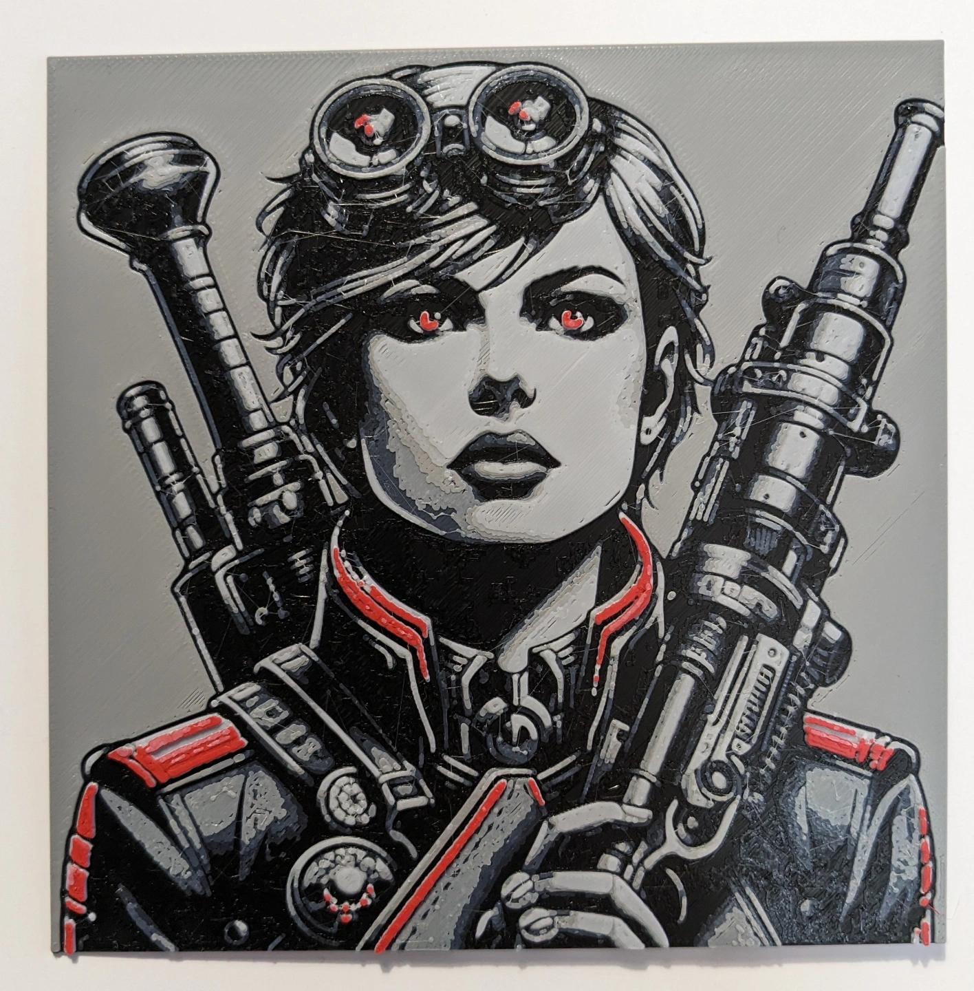 史蒂姆朋克FemShep - HueForge打印 来自 enraged badger - MakerWorld