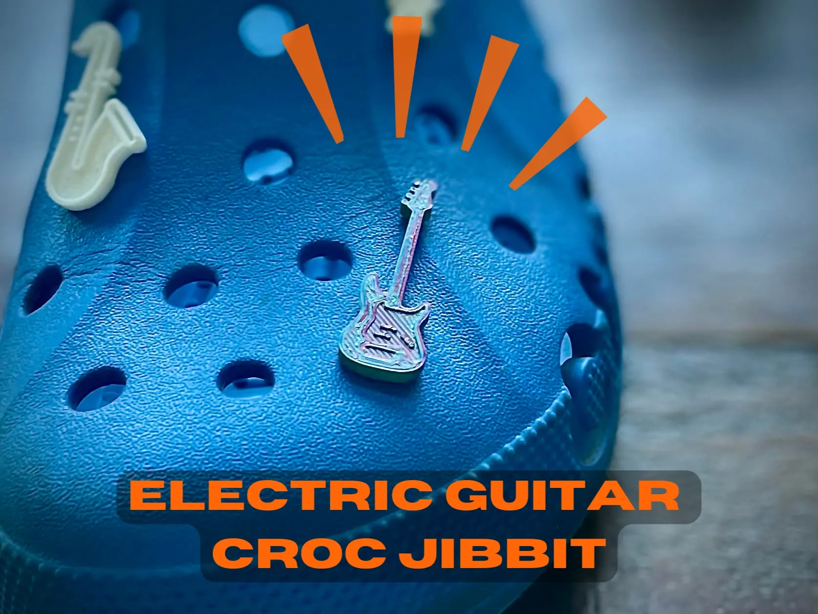 电吉他Croc鞋饰 来自 Hobby Jibbitz - MakerWorld