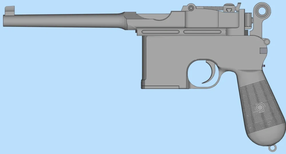 毛瑟Mauser C96 镜面匣子 10-shots 来自 平凡之路 - MakerWorld
