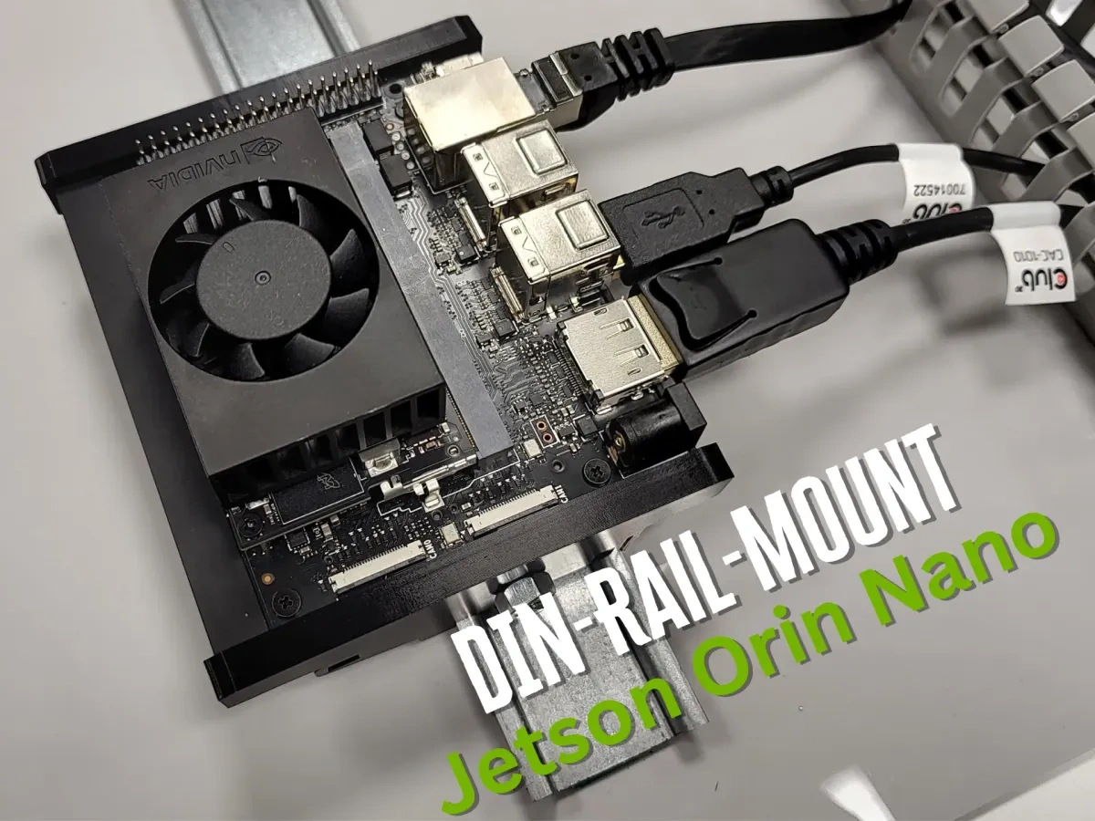 Din轨道安装的Nvidia Jetson Orion Nano - 免费 3D 打印模型 - MakerWorld