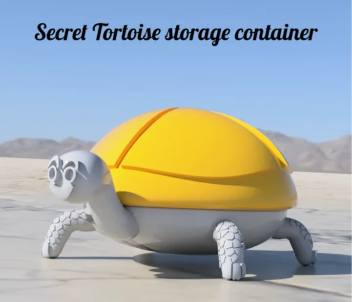 秘密的龟储物容器 来自 Varun - MakerWorld