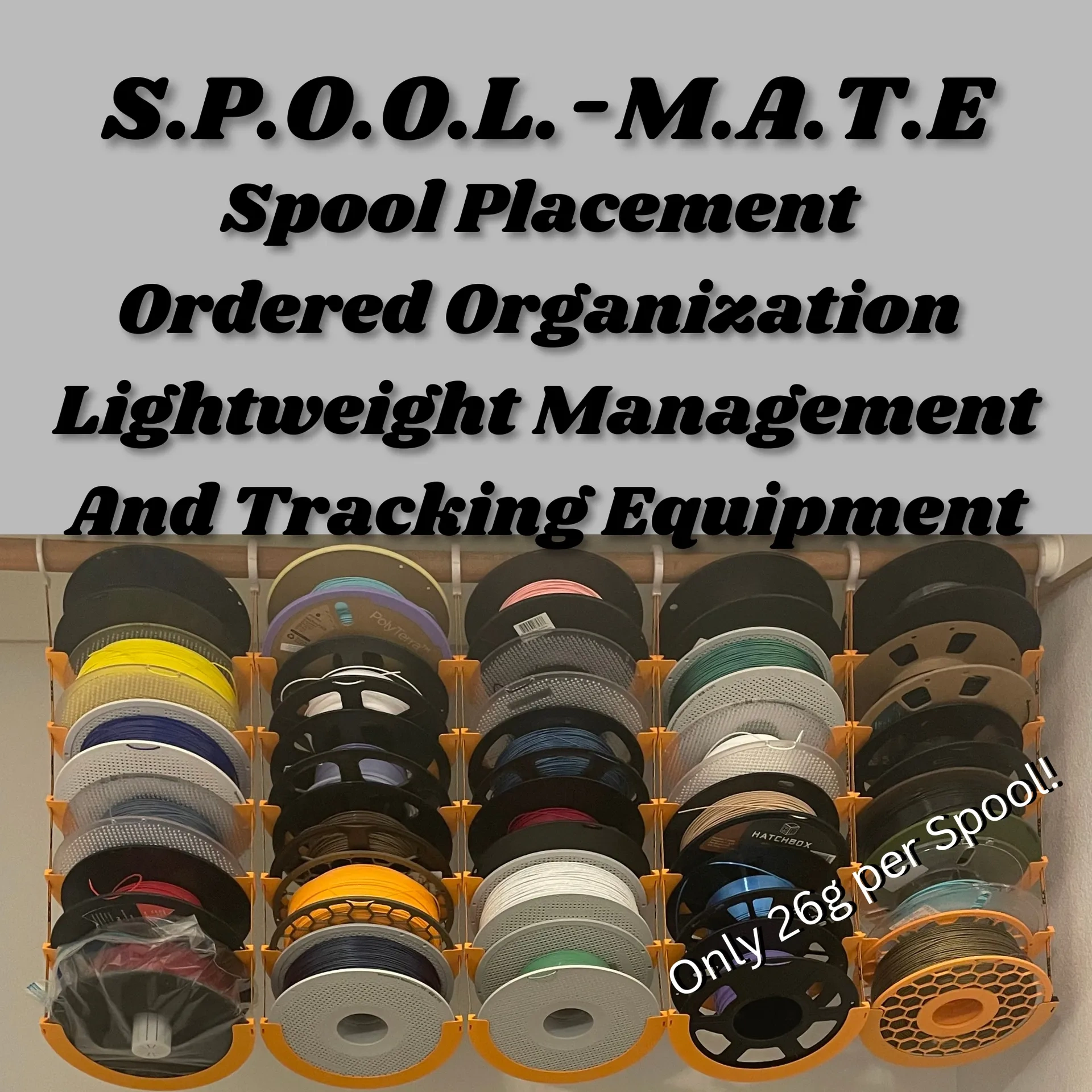 SPOOL-MATE：线轴存储和组织解决方案 来自 HannaBannah - MakerWorld