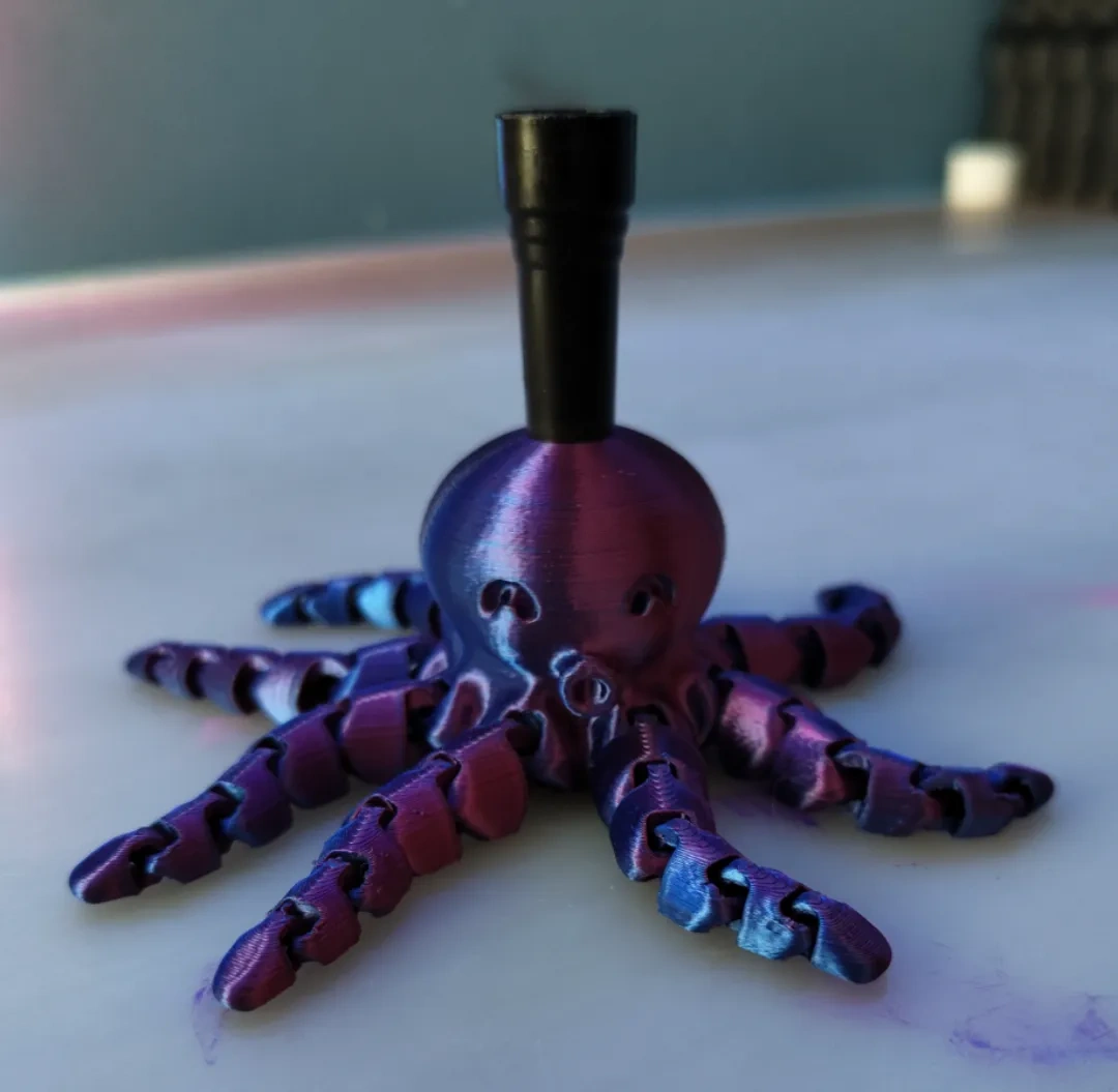 章鱼水烟嘴/Octopus shisha mouthpiece 二次创作 - 来自 RabbiksMakerWorld：免费下载 3D 模型